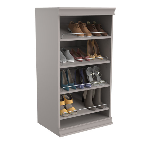 ClosetMaid Modular Storage 21.38" W Shoe Shelf Unit with 4 Shelves ...