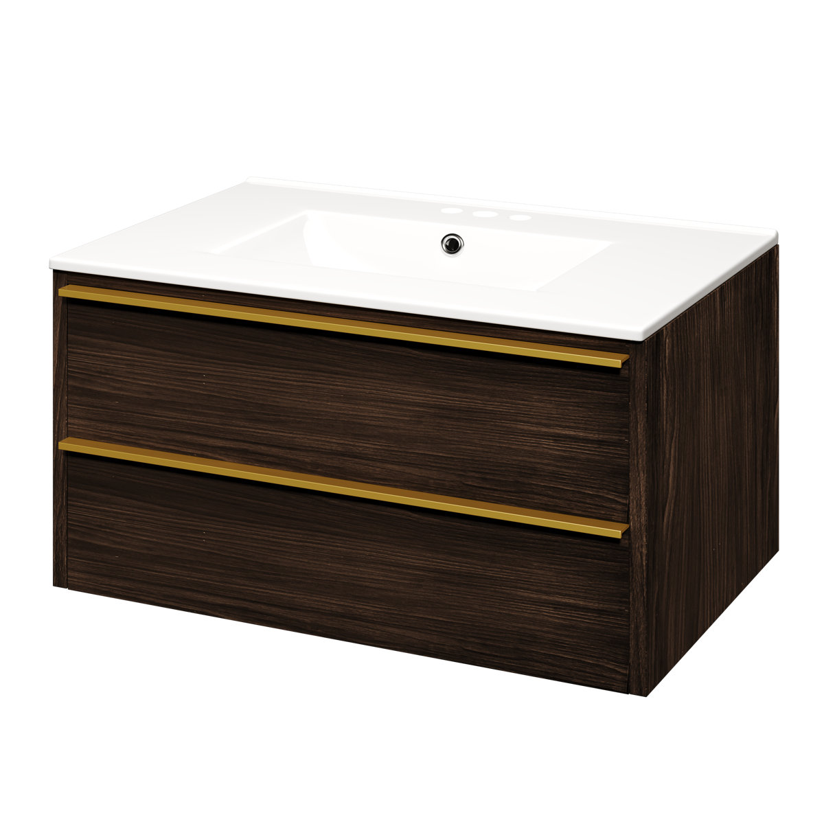 Wade Logan® Magellan 36'' Wall Mount Bathroom Vanity with Sintered ...