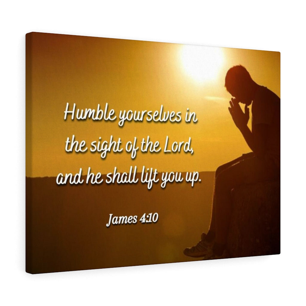 Trinx Humble Yourselves James 4:10 Christian Wall Art Bible Verse Print ...