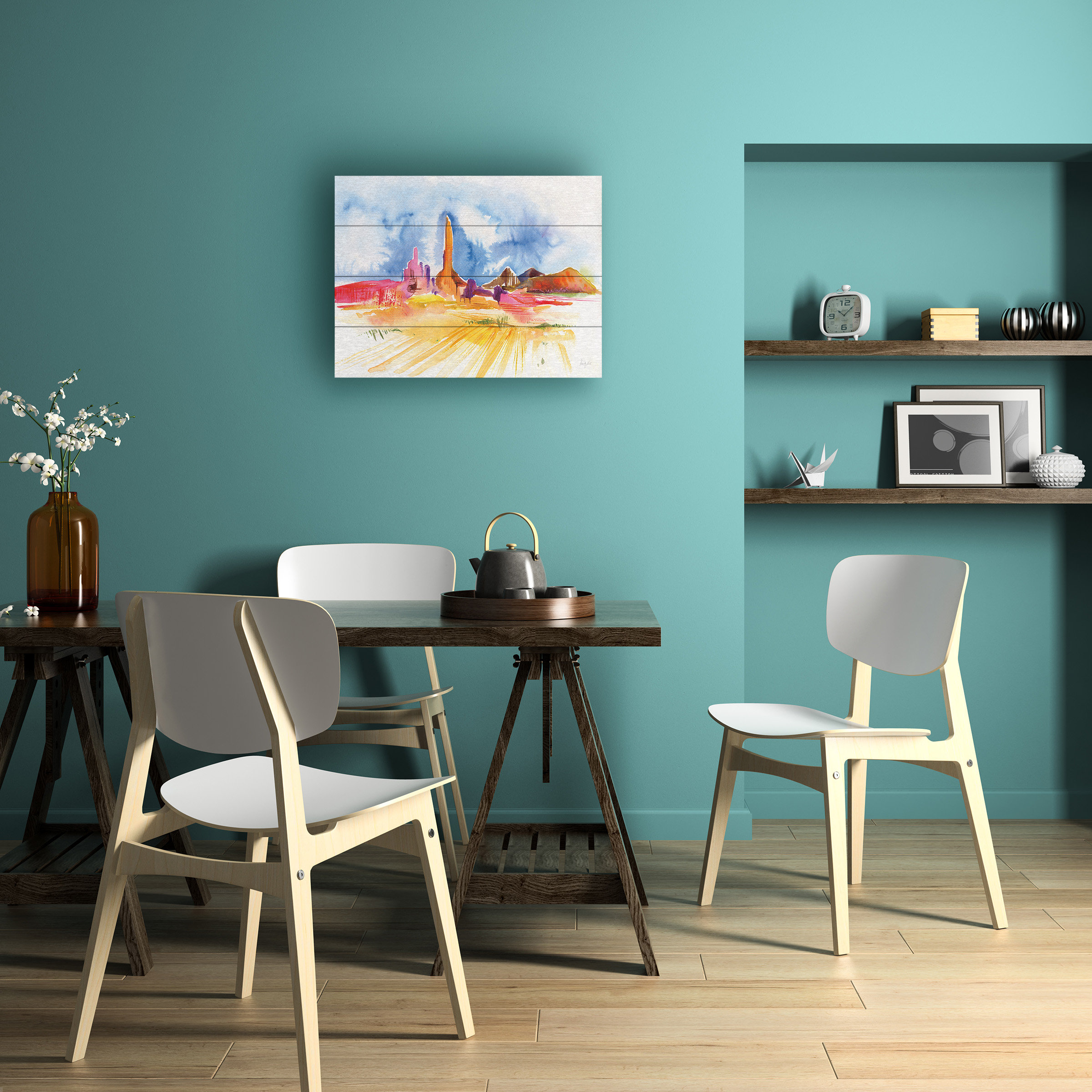 Winston Porter Kristy Rice Formation Wood Slat Art | Wayfair