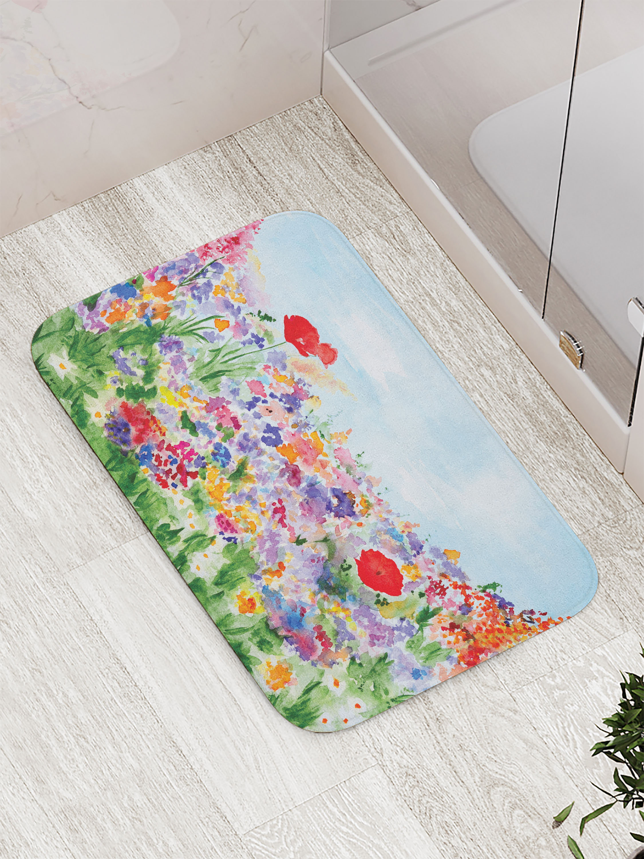 East Urban Home Gariepy Bath Mat with Non-Slip Backing | Wayfair