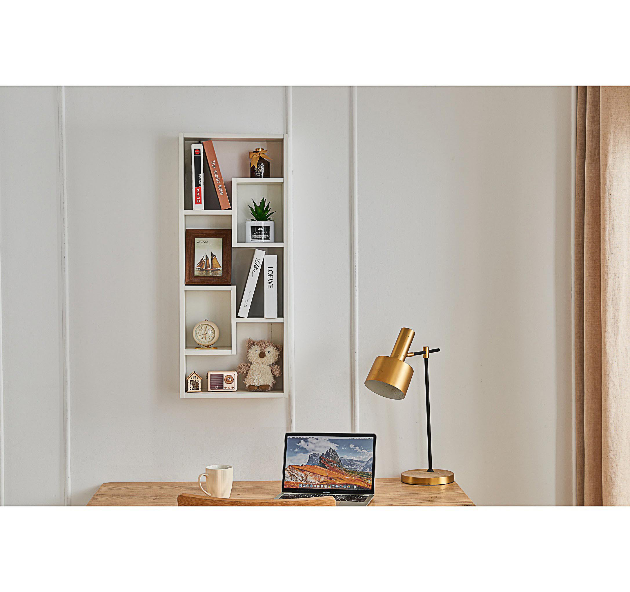 Ebern Designs Azmeena 14.2'' W Wall Mounted Shelving Unit | Wayfair