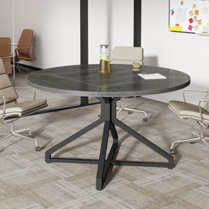 Ebern Designs Small Round Conference Table | Wayfair