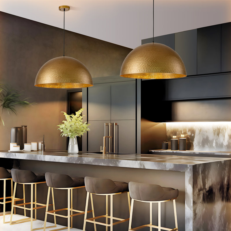 Trent Austin Design® Lodi 1-Light Dome Single Pendant | Wayfair