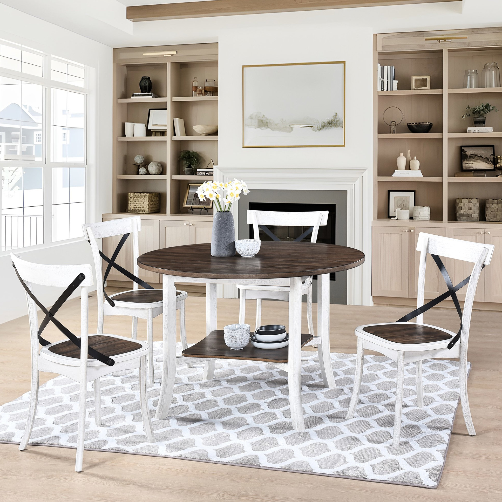 Red Barrel Studio® Round Dining Configuration - Materials, 4 Chairs ...