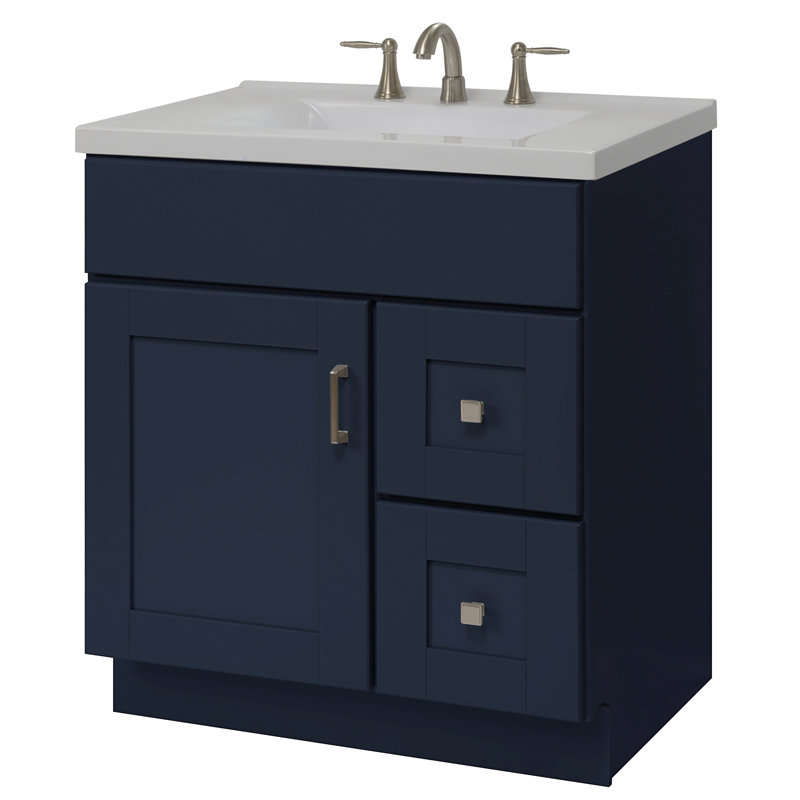 Sunnywood Blue Topaz 30 Single Bathroom Vanity Base Only in Blue | Wayfair