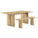 Modway Amistad Wood Dining Table and Bench Set | Wayfair
