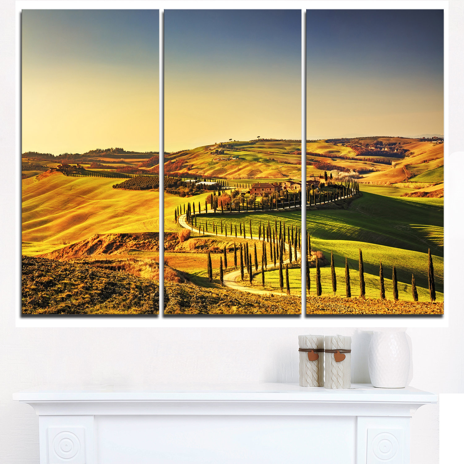 Design Art 'Crete Senesi Rural Landscape Tuscany' Photograph Multi ...