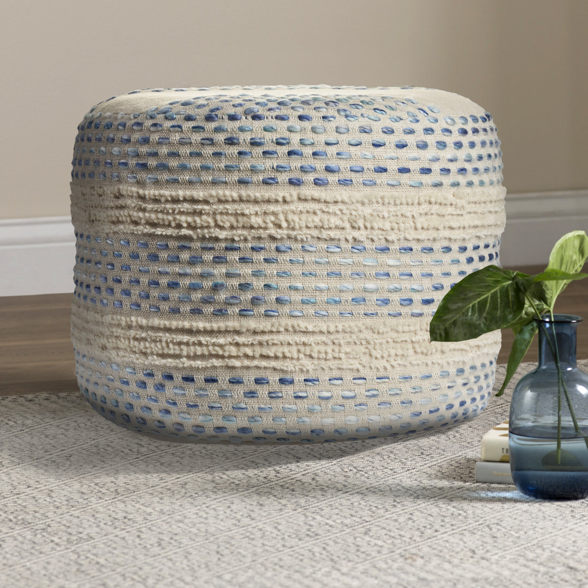 Langley Street® Lebo Modern Farmhouse Striped Handmade Upholstered ...
