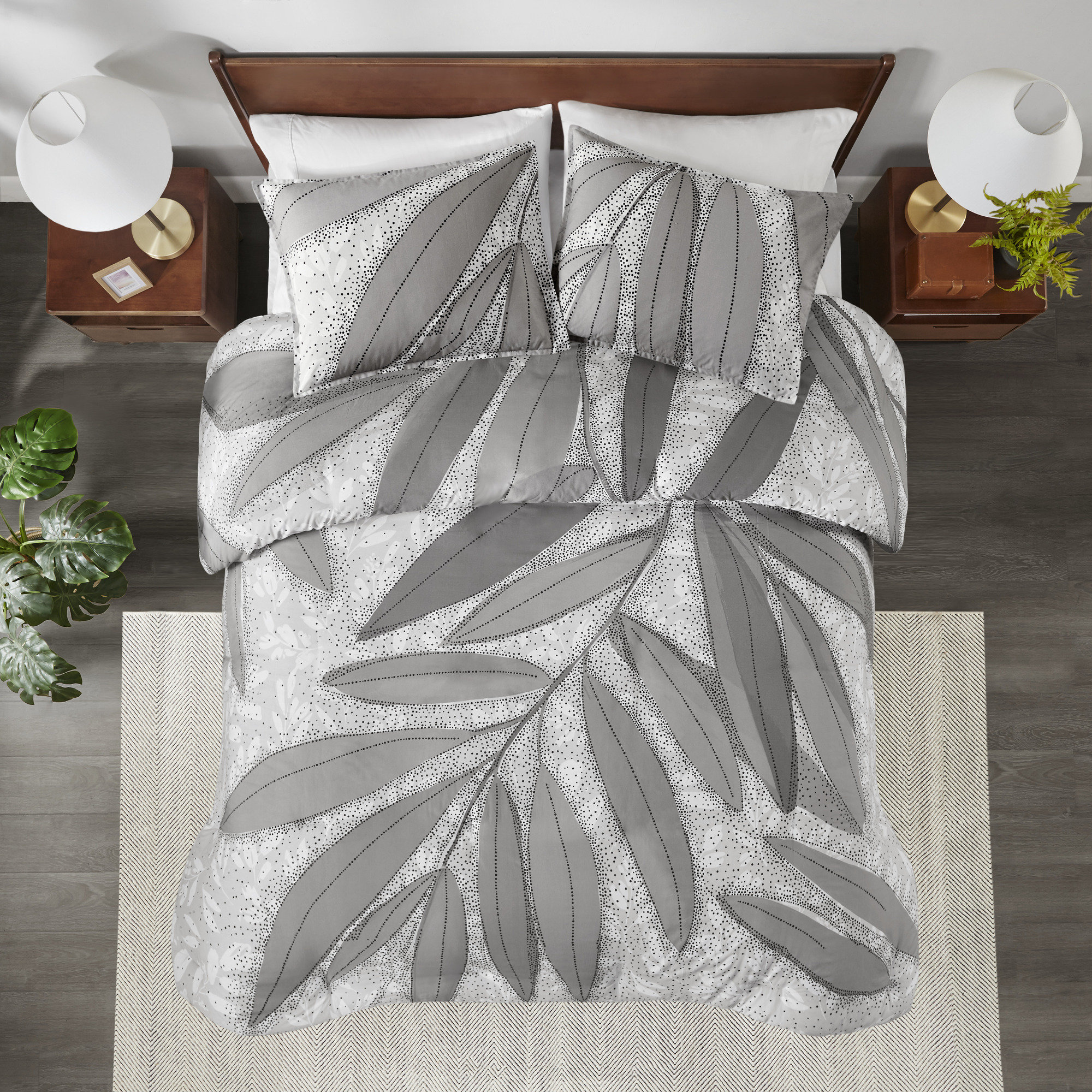 Urban Habitat Adrian Cotton Printed Botanical Duvet Cover Set | Wayfair