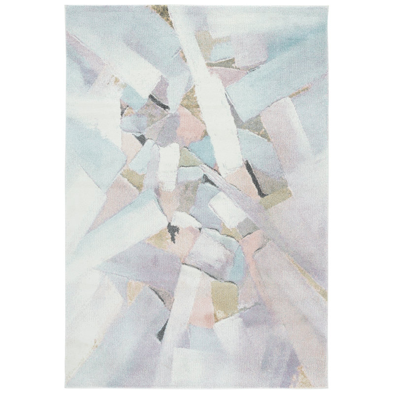 Brayden Studio® Germari 6937 Area Rug In Blue / Pink & Reviews | Wayfair