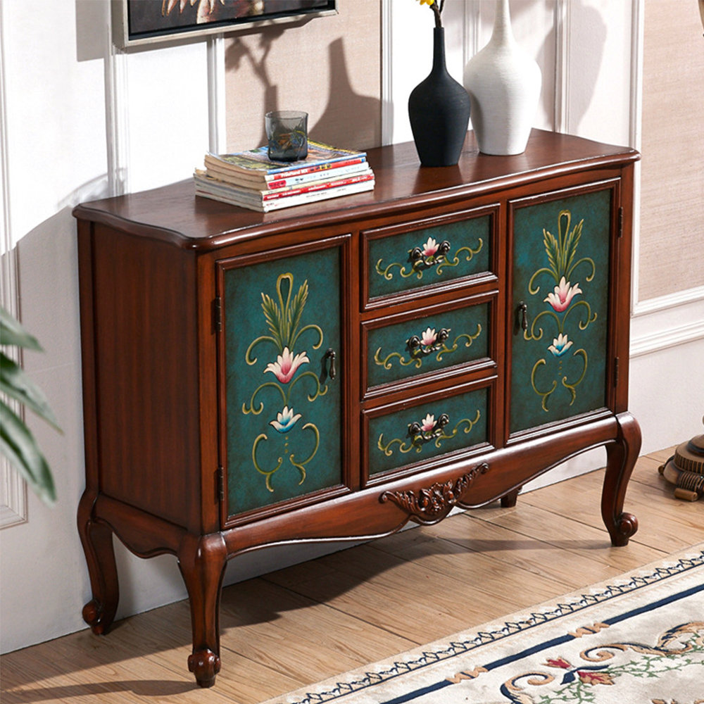 Romero European Country Style Retro Cabinet Accent Cabinet | Wayfair