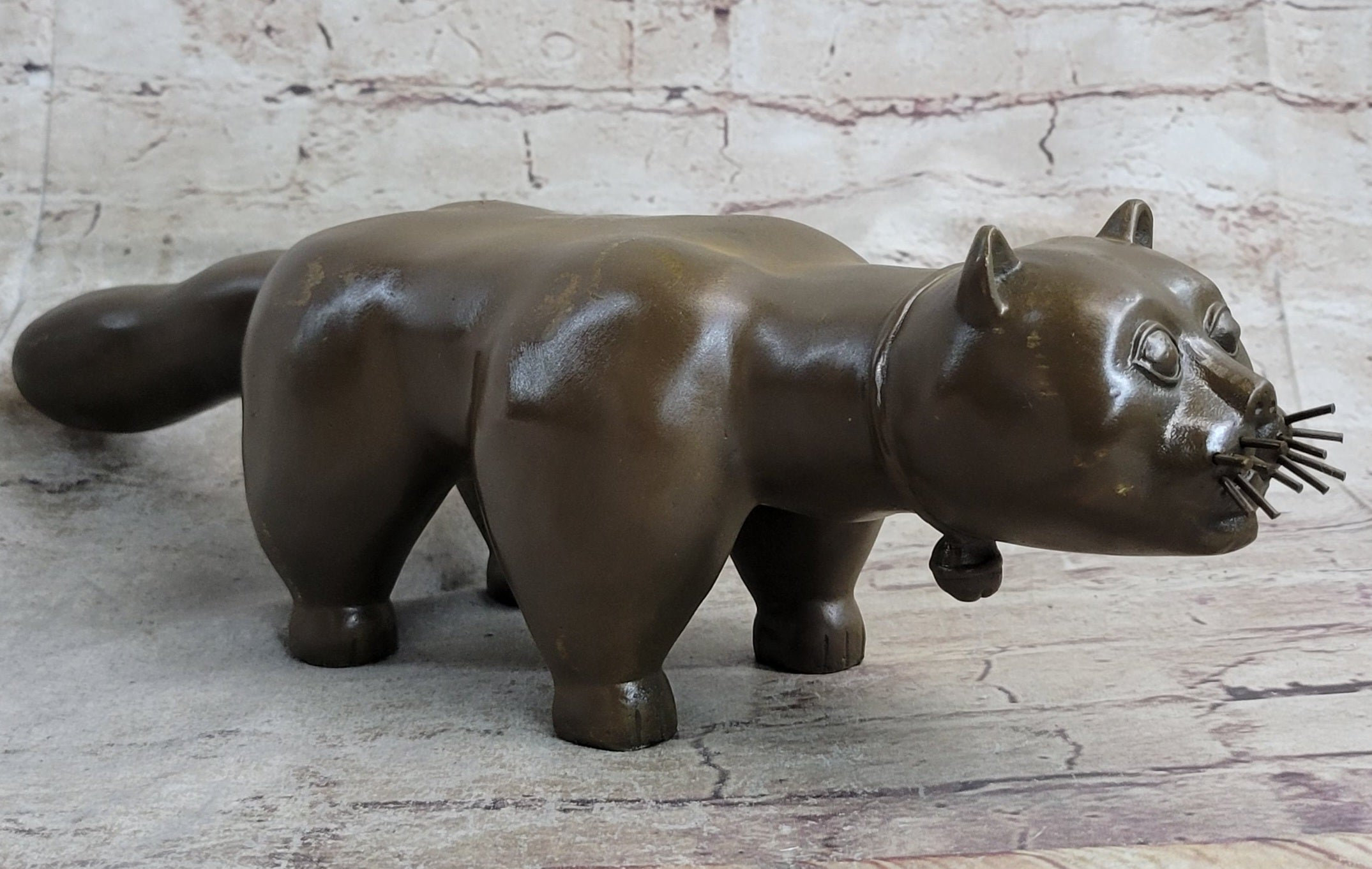 Red Barrel Studio® Marguriete Handcrafted Large Botero Cat Gato Feline ...