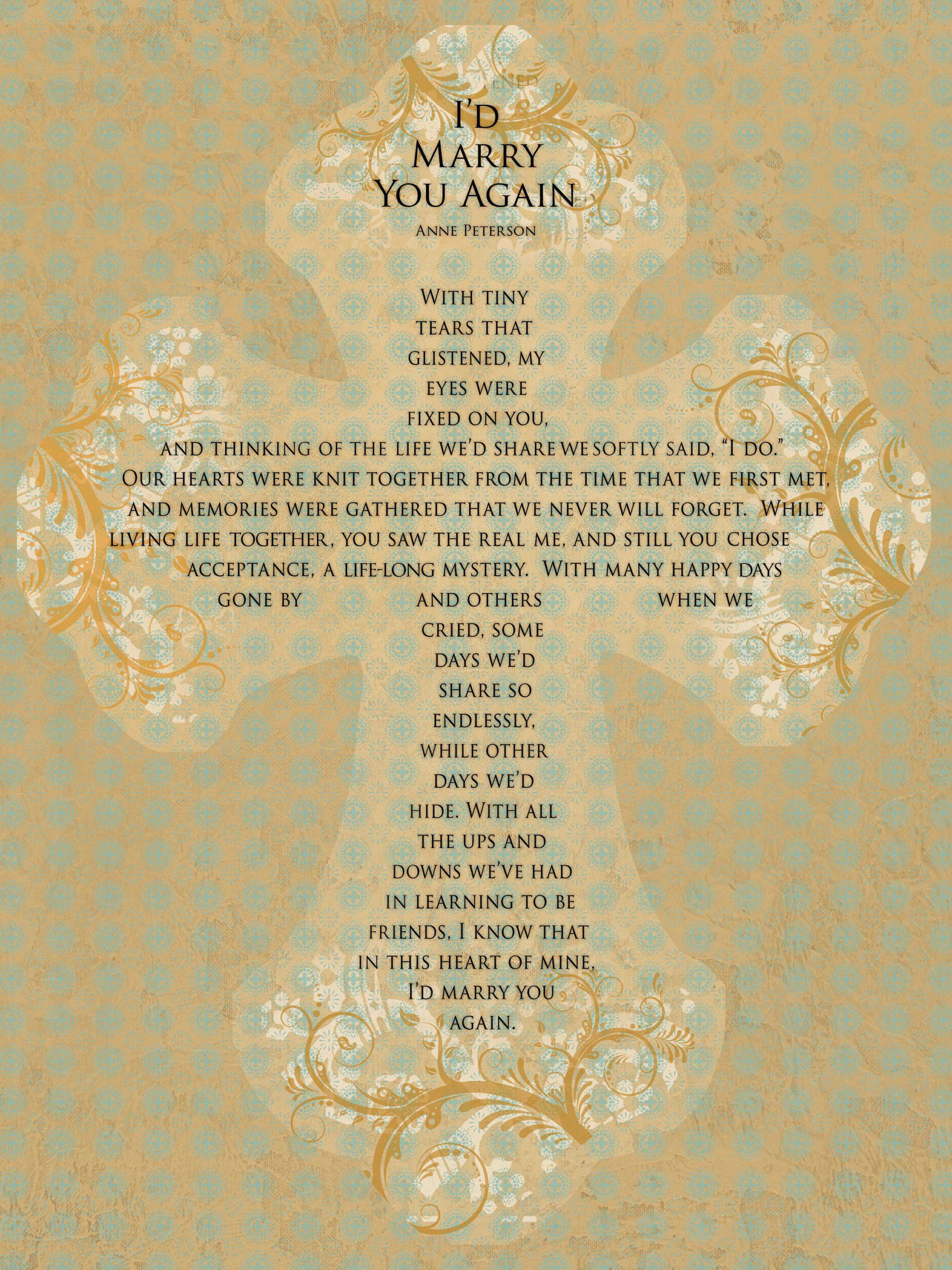 Trinx Marry You Again - Wrapped Canvas Print | Wayfair