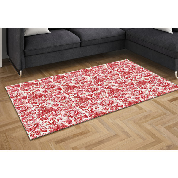 Lofy French Toile Floral Rug - Wayfair Canada