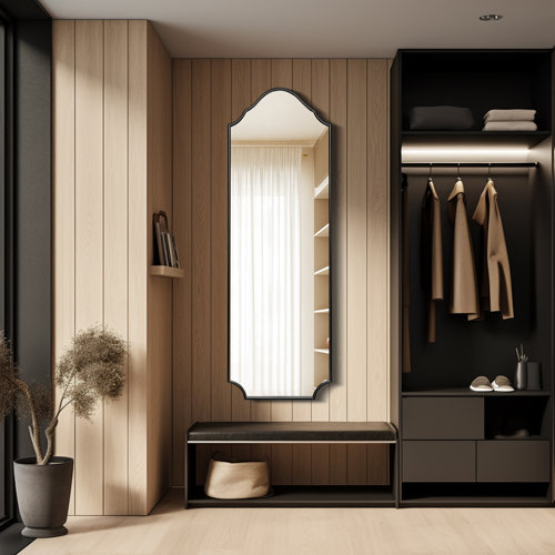 Red Barrel Studio® Lilith Metal Full Length Leaner Mirror & Reviews ...