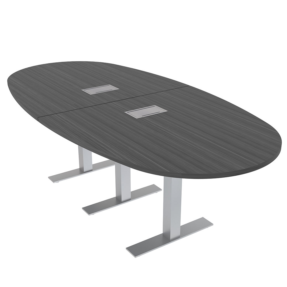 Skutchi Designs, Inc. 8 Person Oval Boat Meeting Room Table With Metal ...