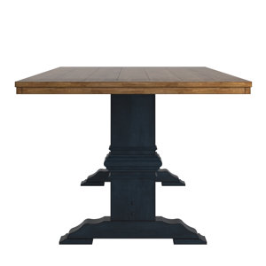 Three Posts™ Fortville Solid Wood Dining Table & Reviews | Wayfair
