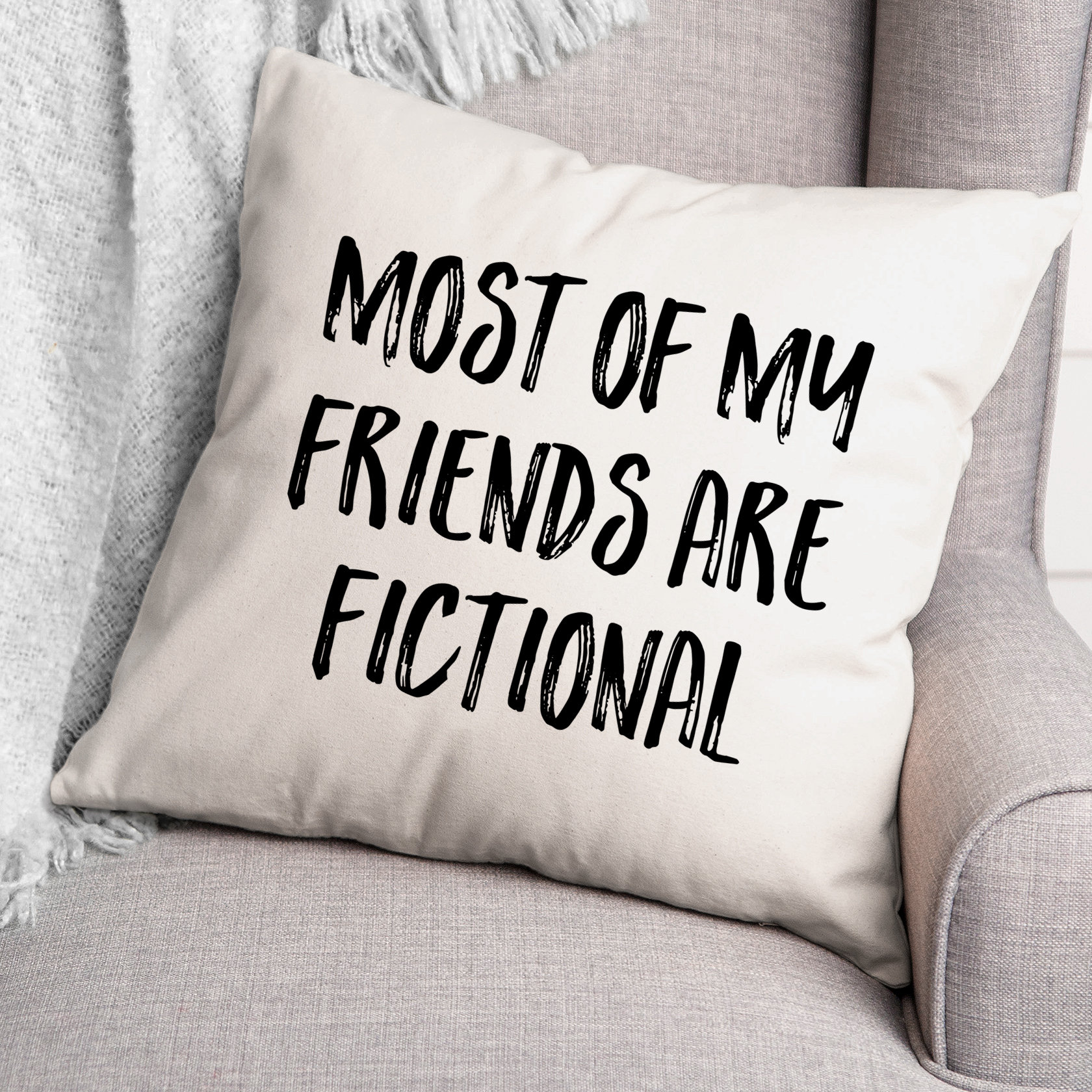 Designs Direct Creative Group Most of My Friends Are Fictional Throw ...