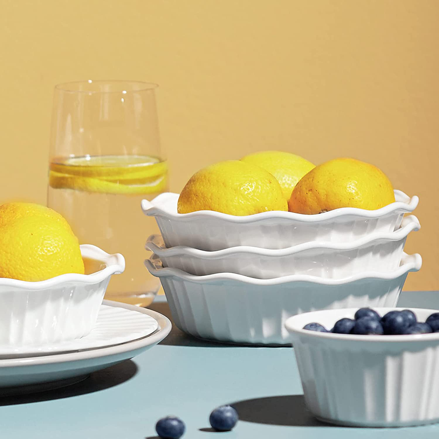 Lifver 4 -Piece Ceramic Round Baking Dish Set & Reviews - Wayfair Canada