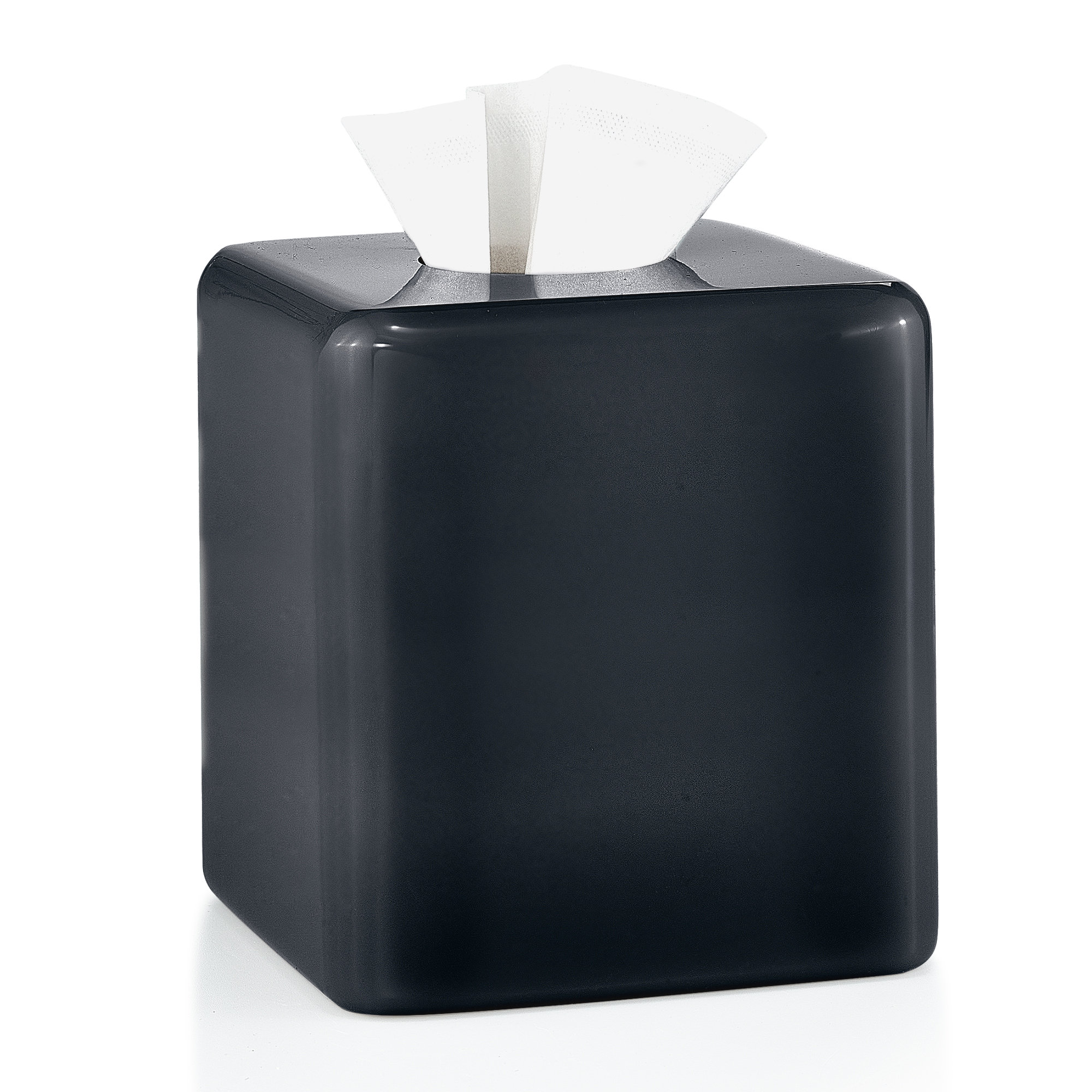 Labrazel Dome Black Gloss Tissue Box Cover | Wayfair