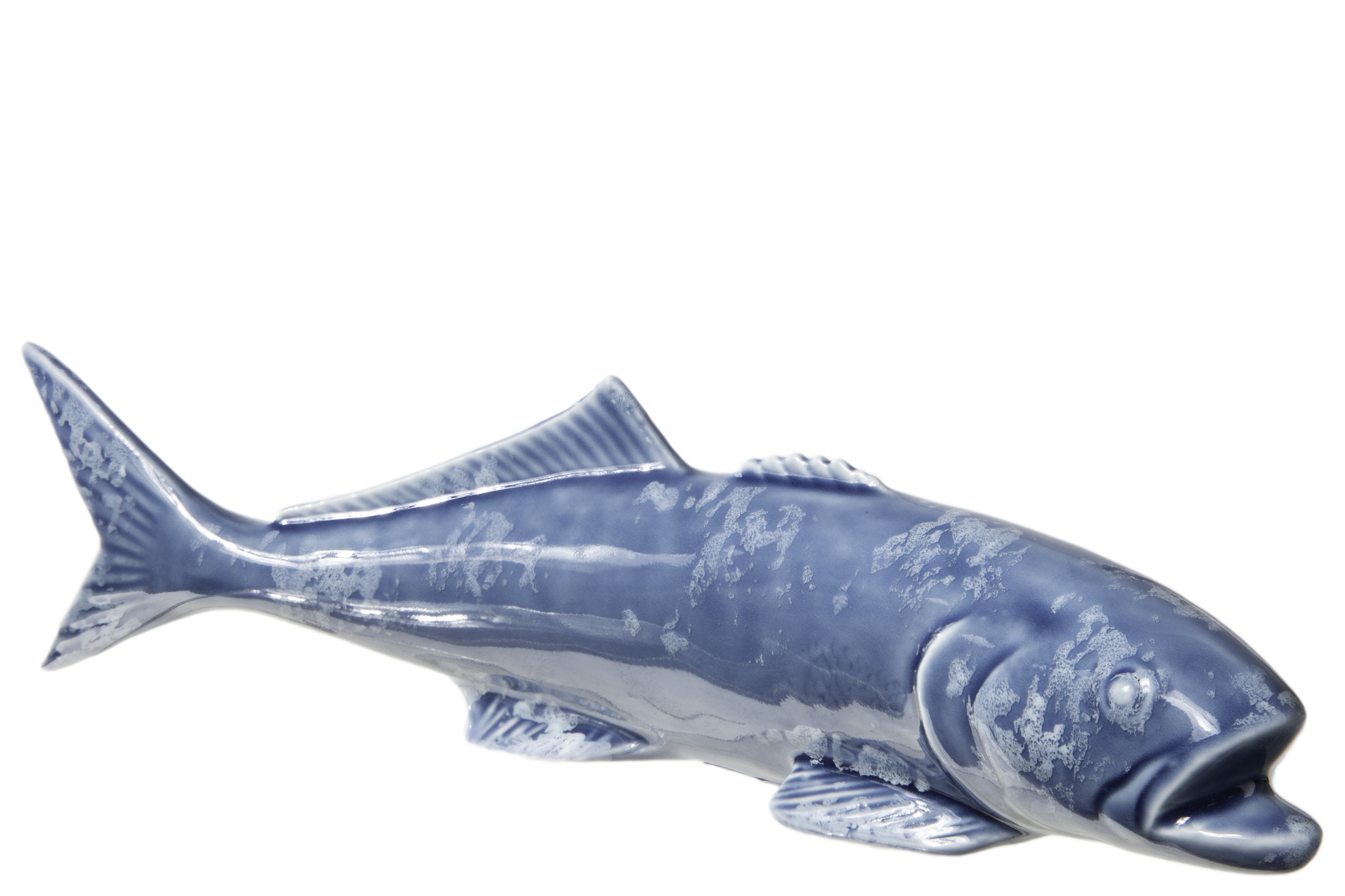 Rosecliff Heights Porcelain Walleye Fish Figurine With Distressed Patch ...