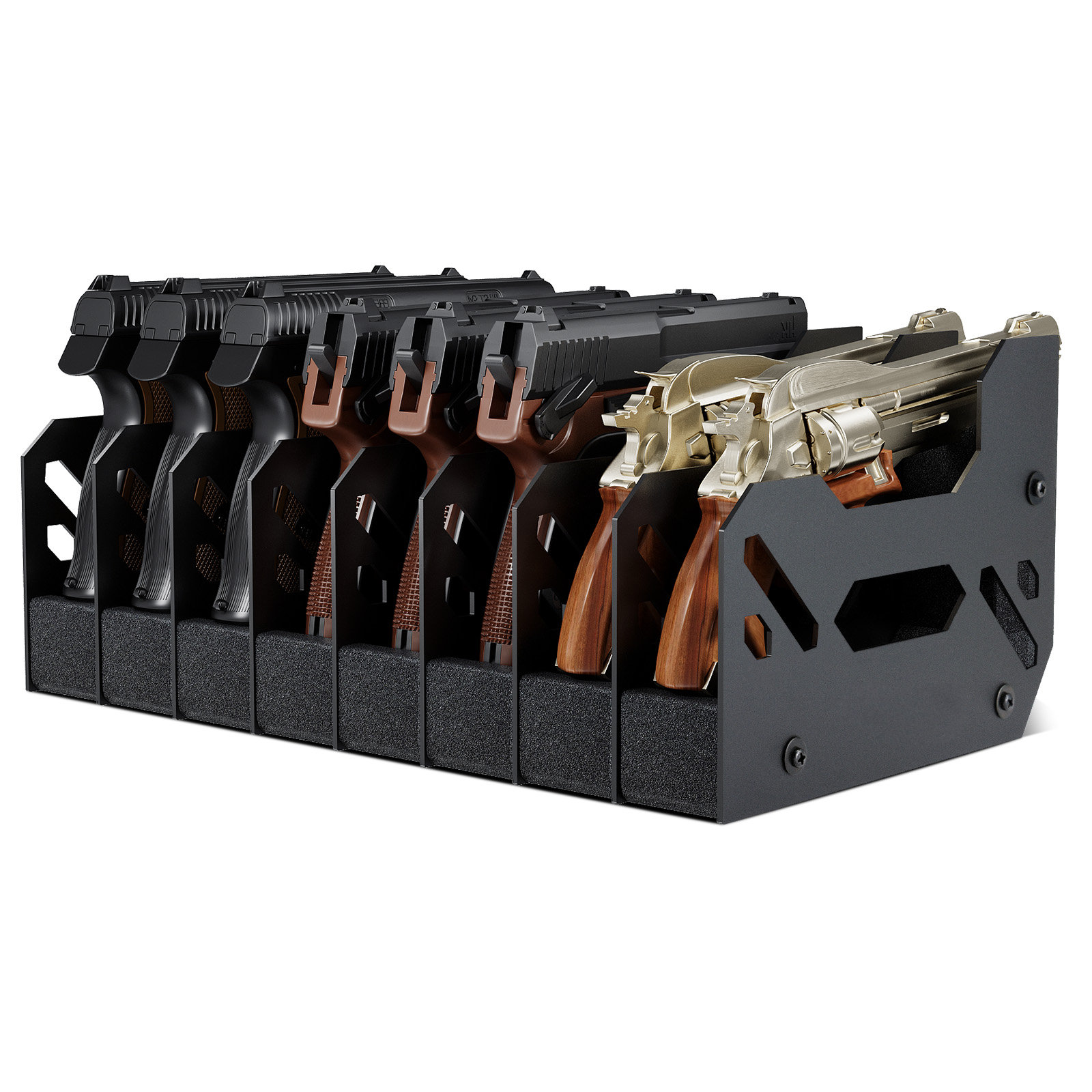 Drillpro Foam Pistol Rack Handgun Holder for Gun Safe Gun Cabinet ...