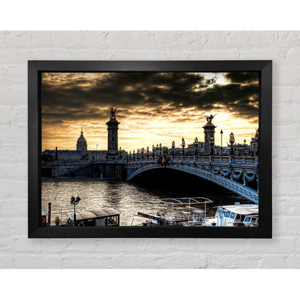 Bright Star Paris Bridge - Single Picture Frame Print | Wayfair.co.uk