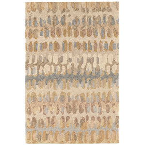 Paint Chip Natural Hand Micro Hooked Wool Rug & Reviews | Birch Lane