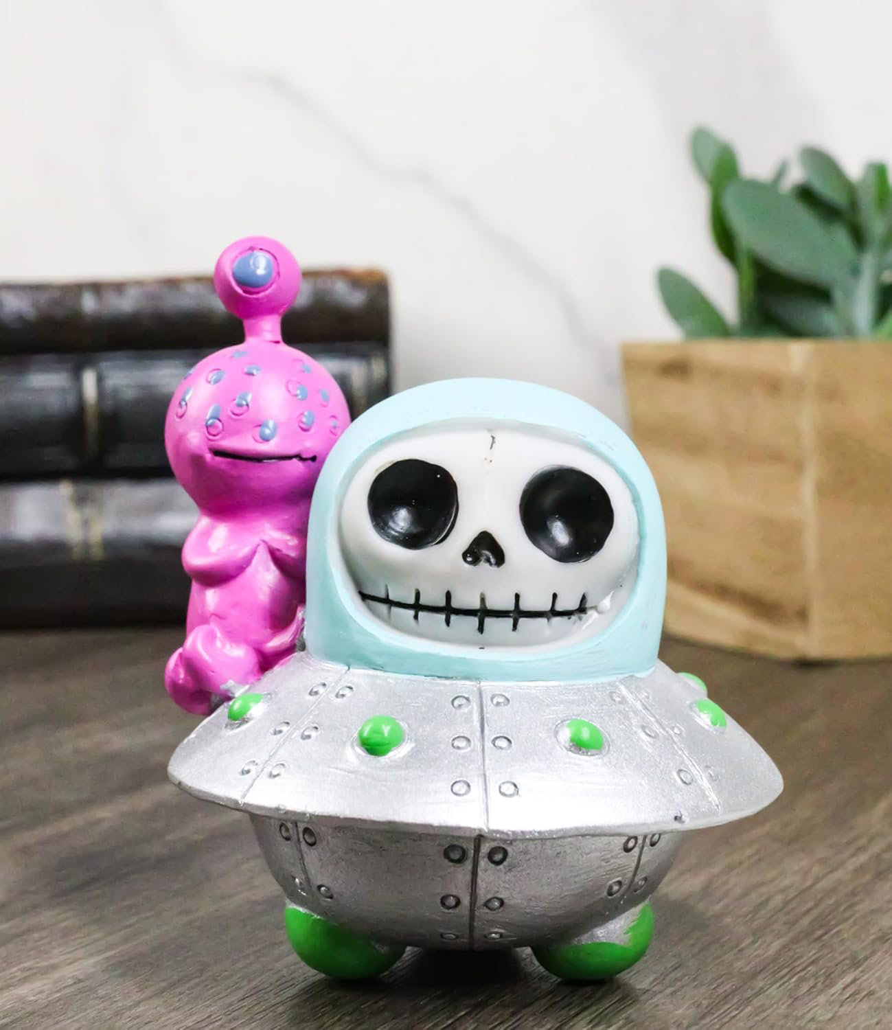 Trinx Furrybones UFO ET Alien Planetary Space Ship Dish Skeleton ...
