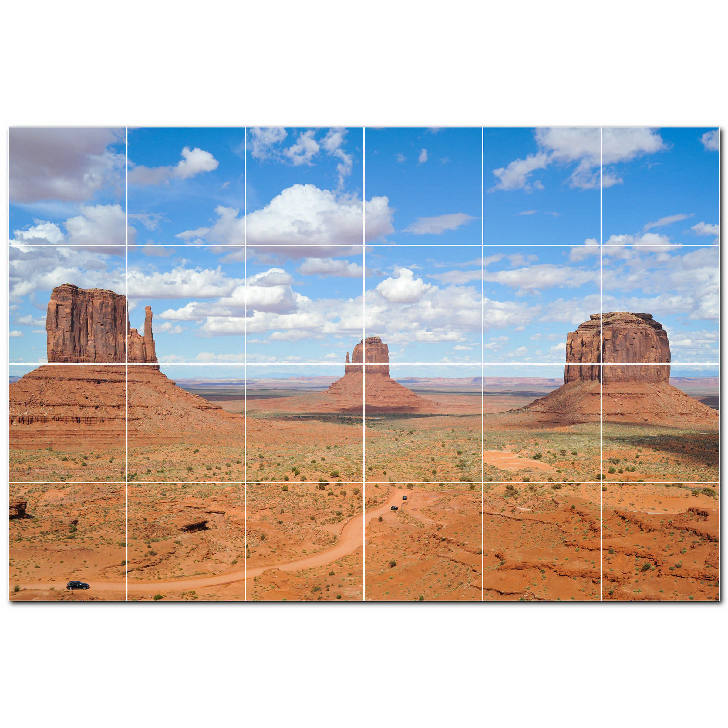 Picture-Tiles.com 25.5" x 17" Ceramic Canyon Photo Decorative Mural ...