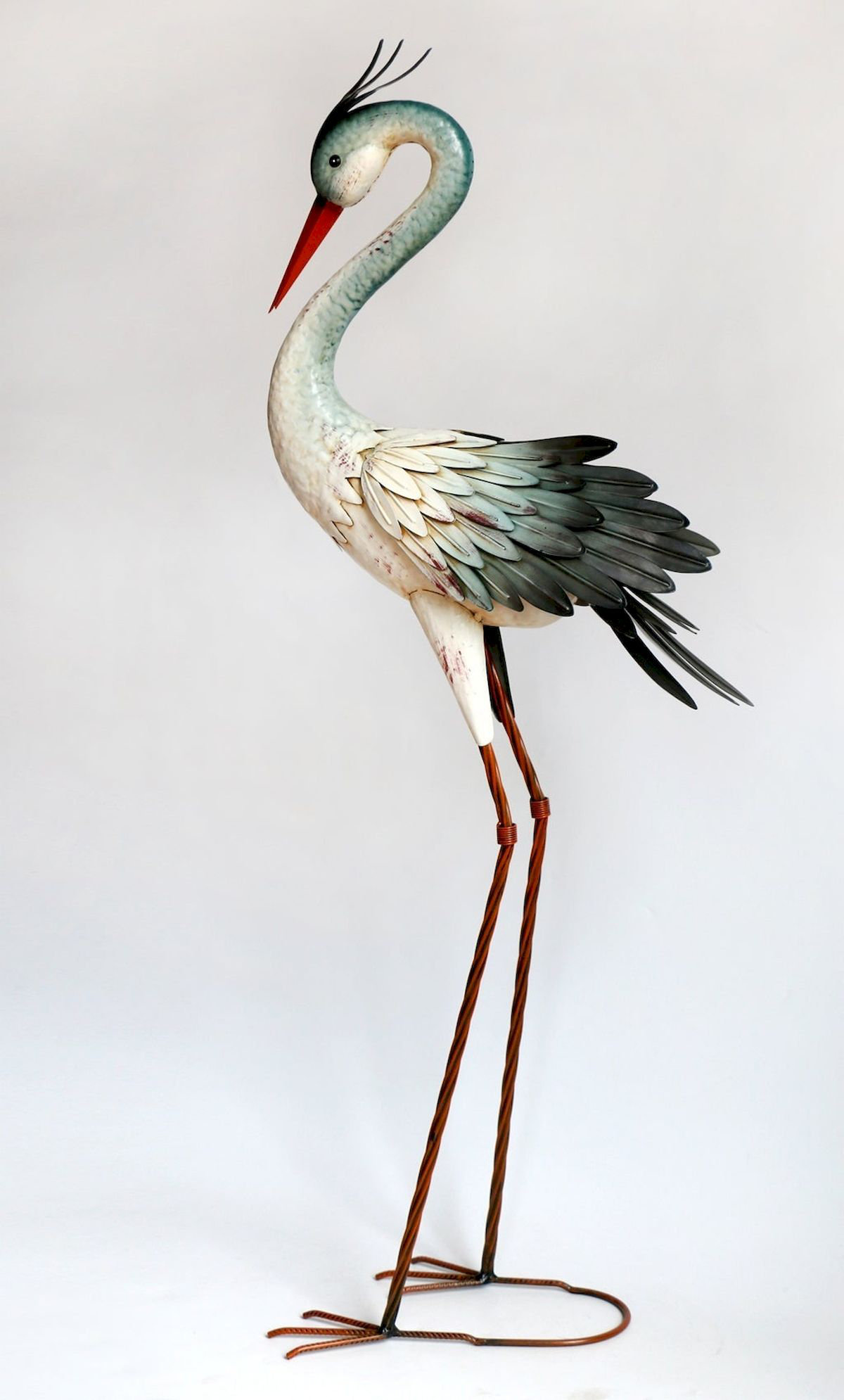 Bayou Breeze Mongo Bird Animals Metal Garden Statue | Wayfair