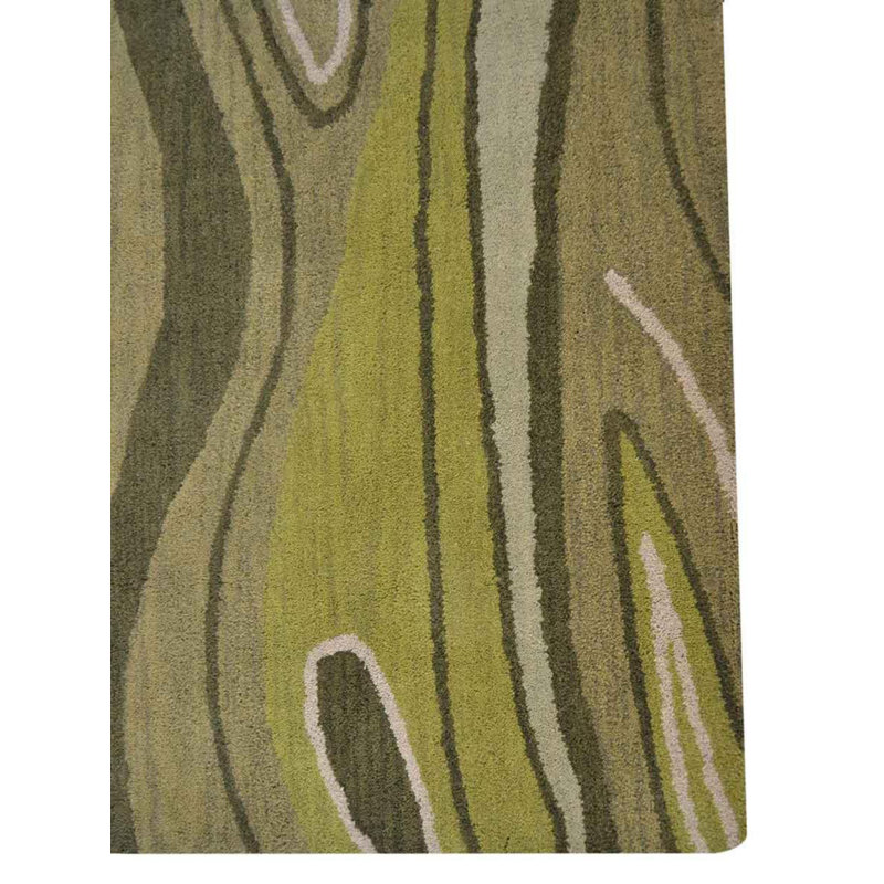 Brayden Studio® Dalvey HAND TUFTED WOOL ECO-FRIENDLY AREA RUGS - Green ...