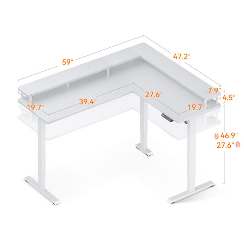 17 Stories 59'' Desk & Reviews | Wayfair