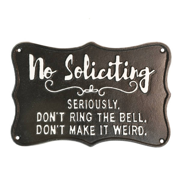 Symple Stuff Krause Please Be Respectful Garden Sign & Reviews | Wayfair