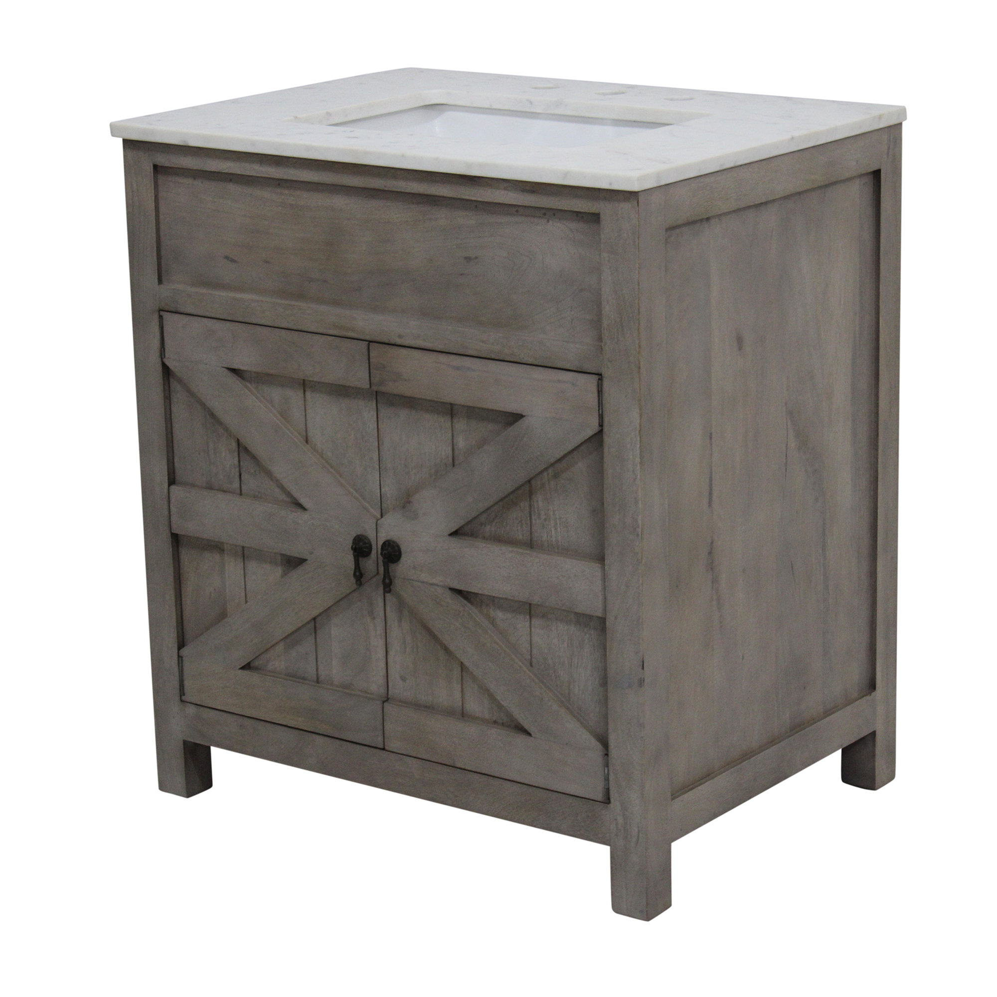 Gracie Oaks Bert Barn 30" Single Bathroom Vanity Set | Wayfair