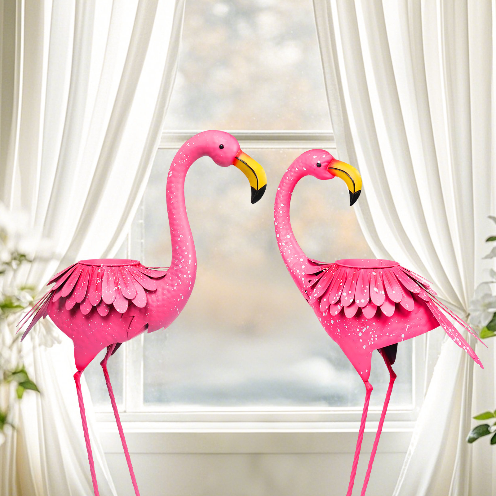 Arlmont & Co. Outdoor Decoration, Flamingo Figurines, Garden Decoration ...