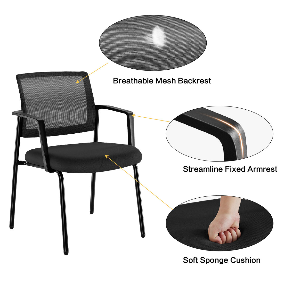 George Oliver Lynnix Polyester Office Chair | Wayfair