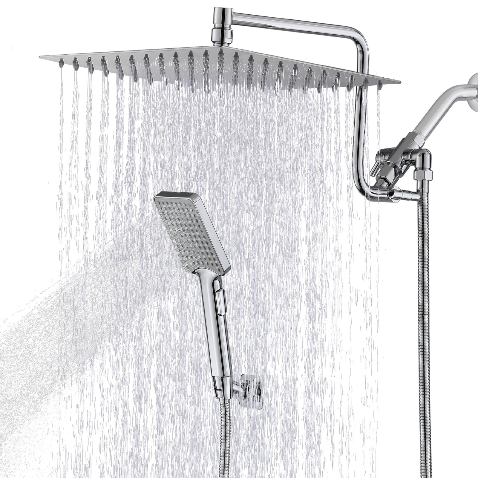 XINGRUISI Deluxe 12-Inch Rainfall Shower Combo – Adjustable Stainless ...