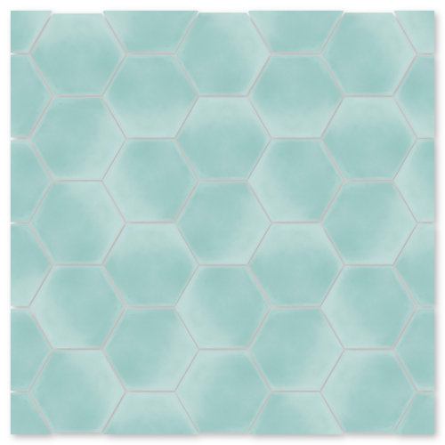 Blue Hexagon Floor & Wall Tiles | Wayfair