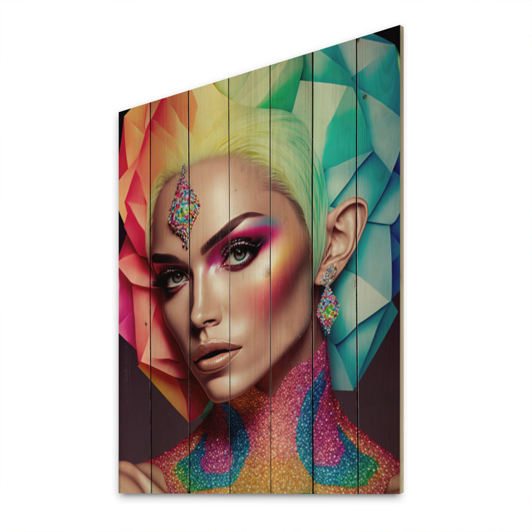 Everly Quinn Retrofuturistic Contemporary Hipsters III On Wood Print ...