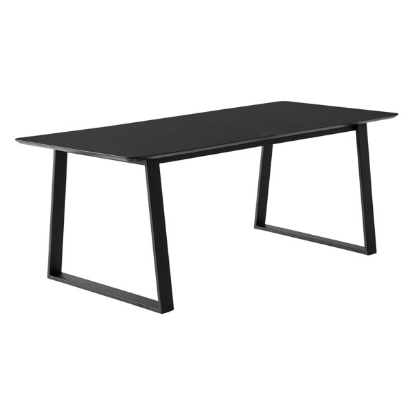 Hammel Furniture Meza Rounded Extendable Dining Table with Trapez Metal ...