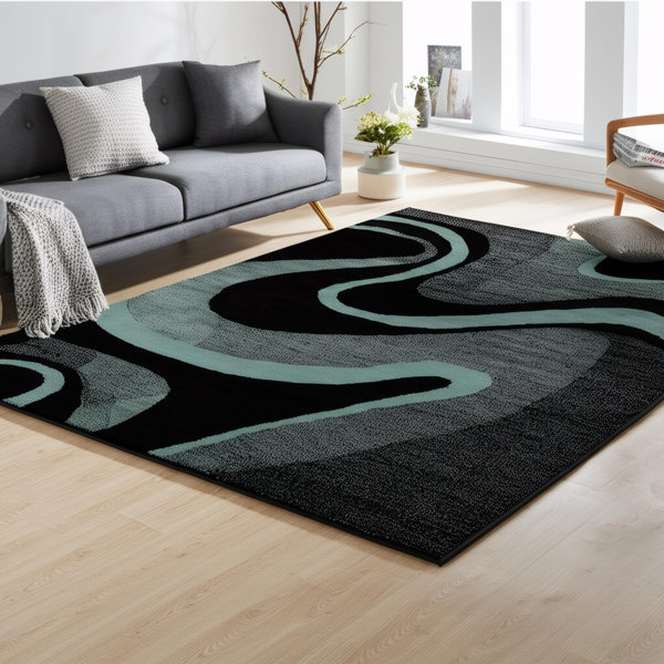 Orren Ellis Amandah Modern Abstract Hand-Tufted, Handmade Area Rug ...