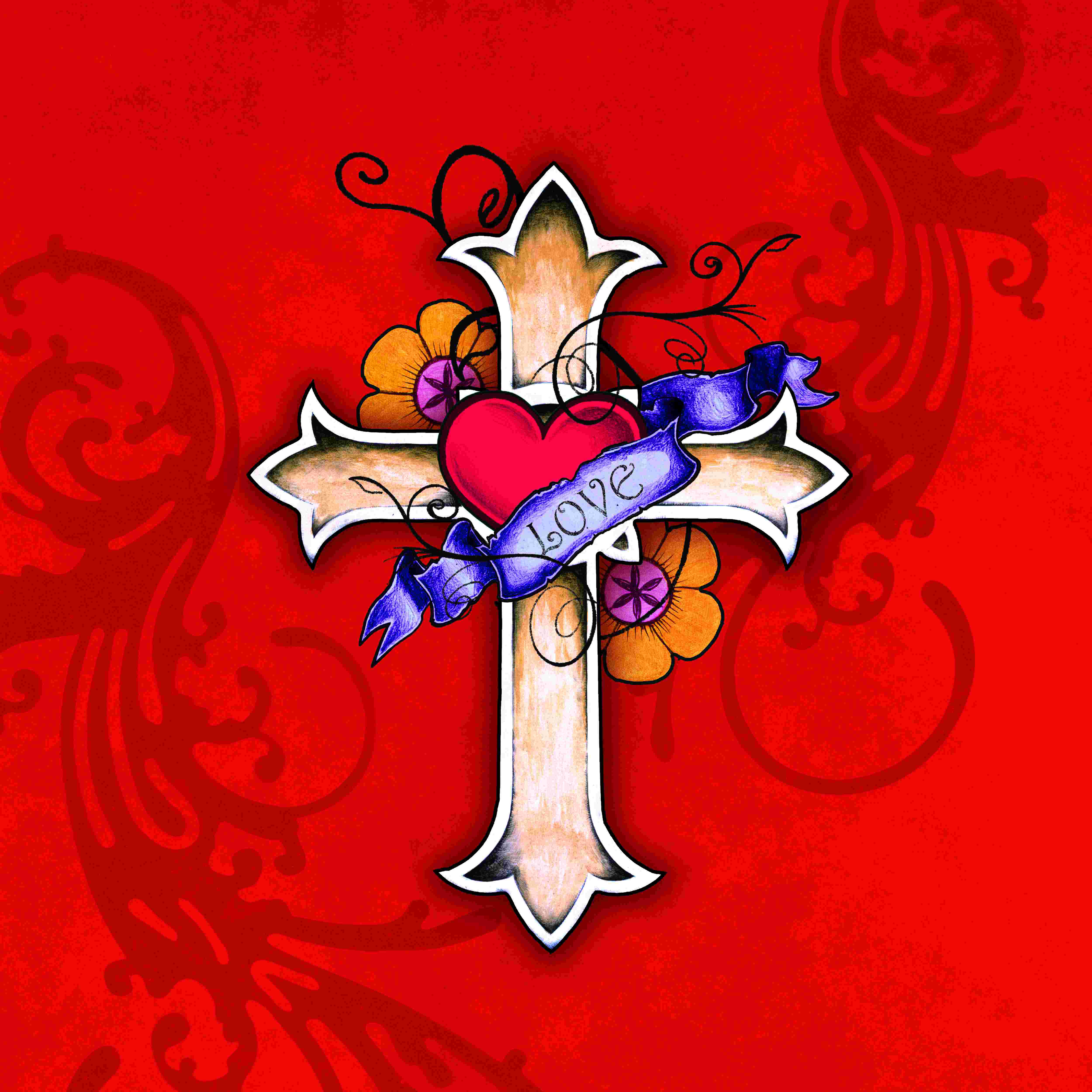 Charlton Home® " Tattoo Faith Cross " - Wayfair Canada