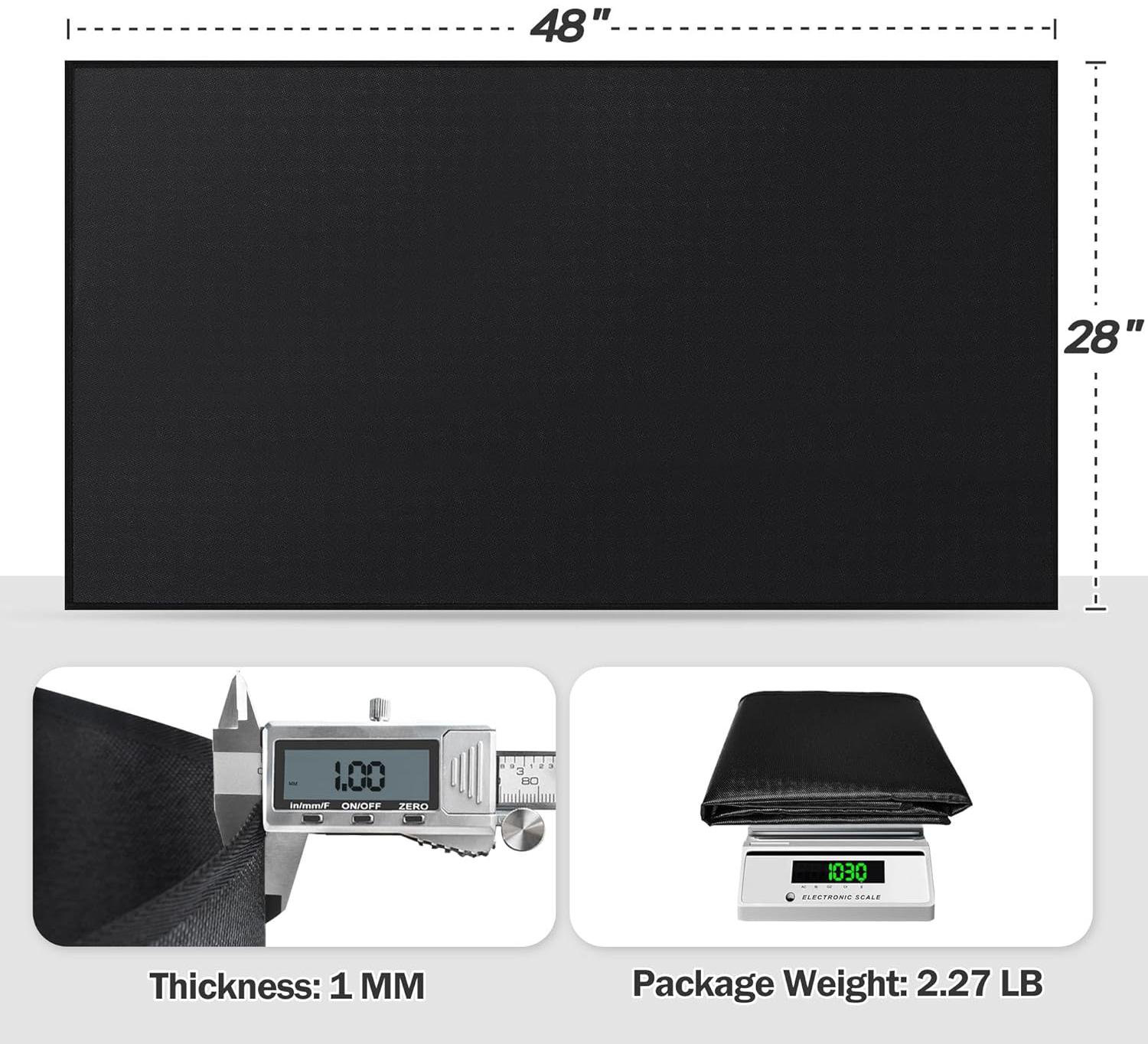 Latitude Run® Fireproof Fireplace Mat Hearth Rug, Hearth Pads For Wood ...