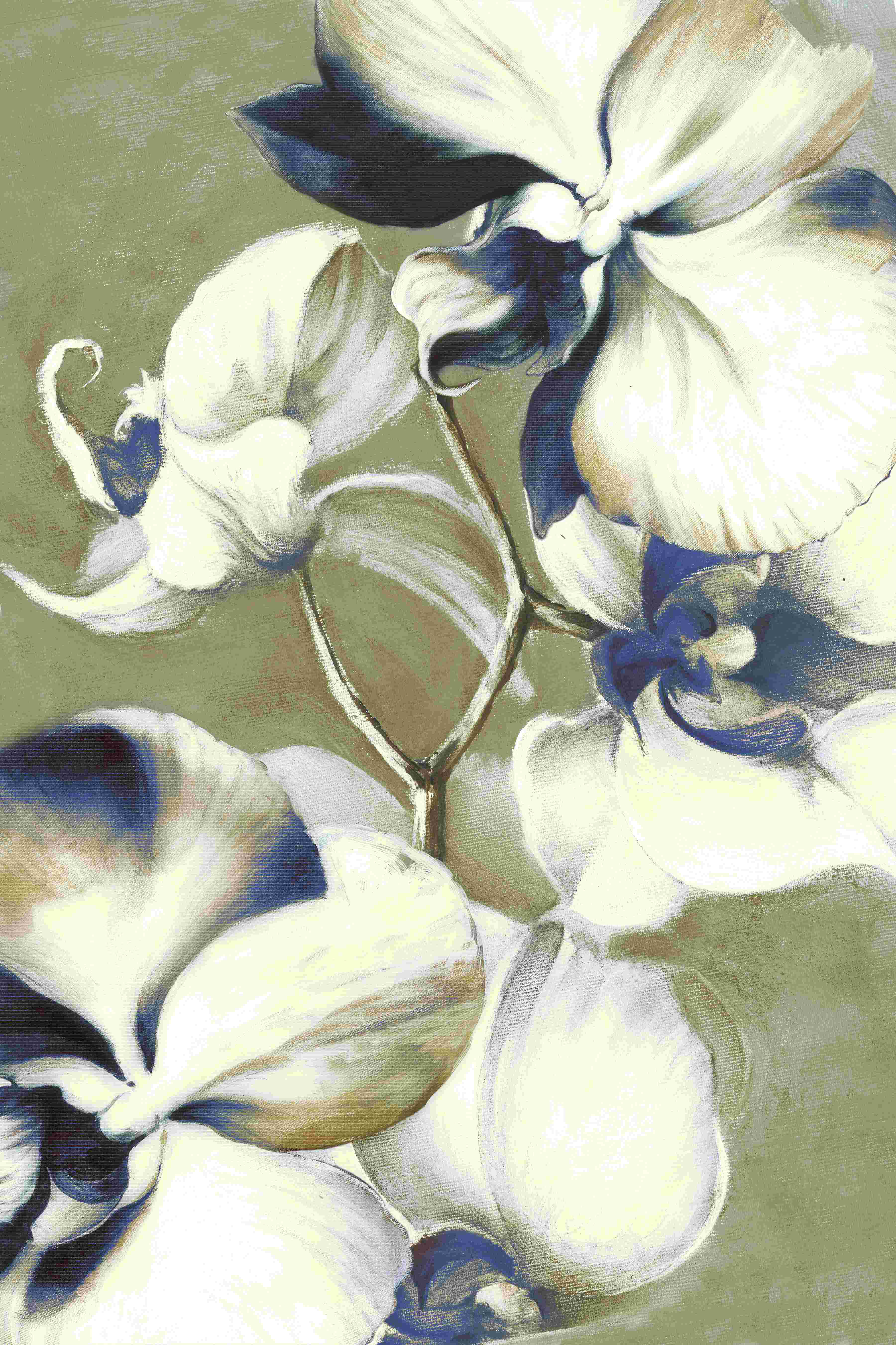 Winston Porter Dramatically Dull Flowers With Blue | Wayfair