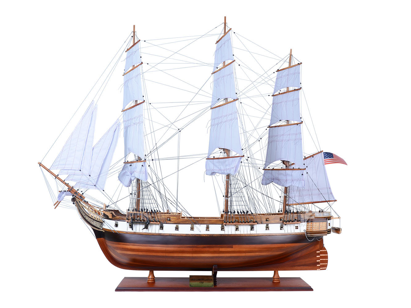 Old Modern Handicrafts X-Large USS Constellation Model Ship | Wayfair