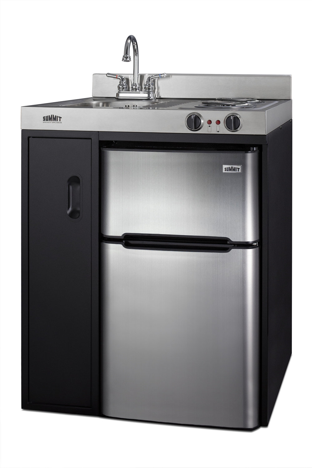 Summit Appliance All-In-One Combo Kitchens 3.2 Cubic Feet cu. ft. Mini ...