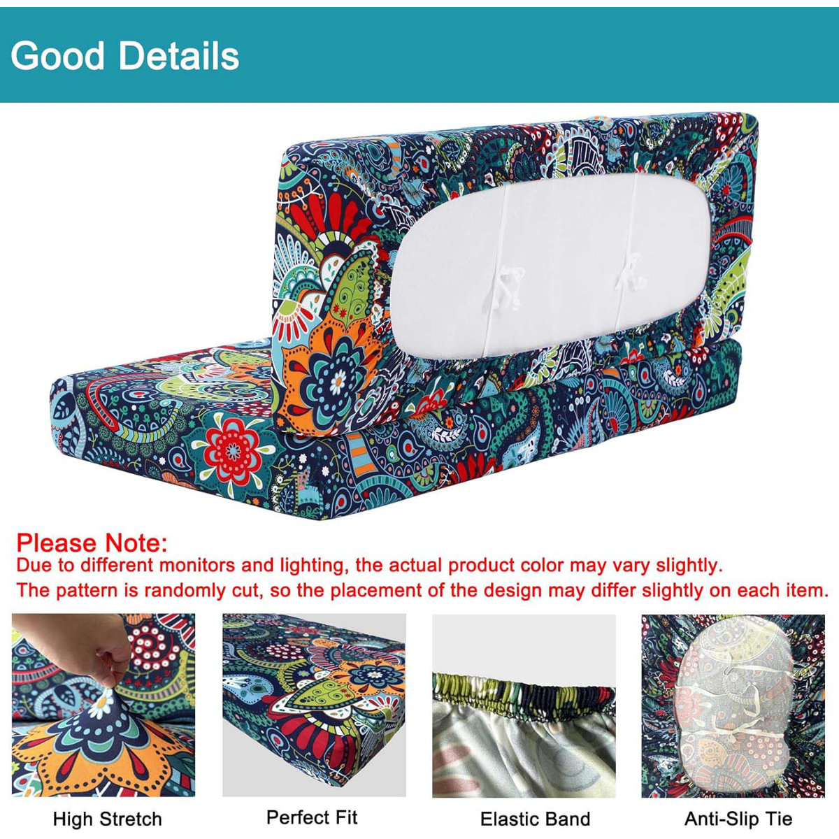 Bungalow Rose Dinette Cushion Covers Set Of 2, Printed Camper Cushion ...