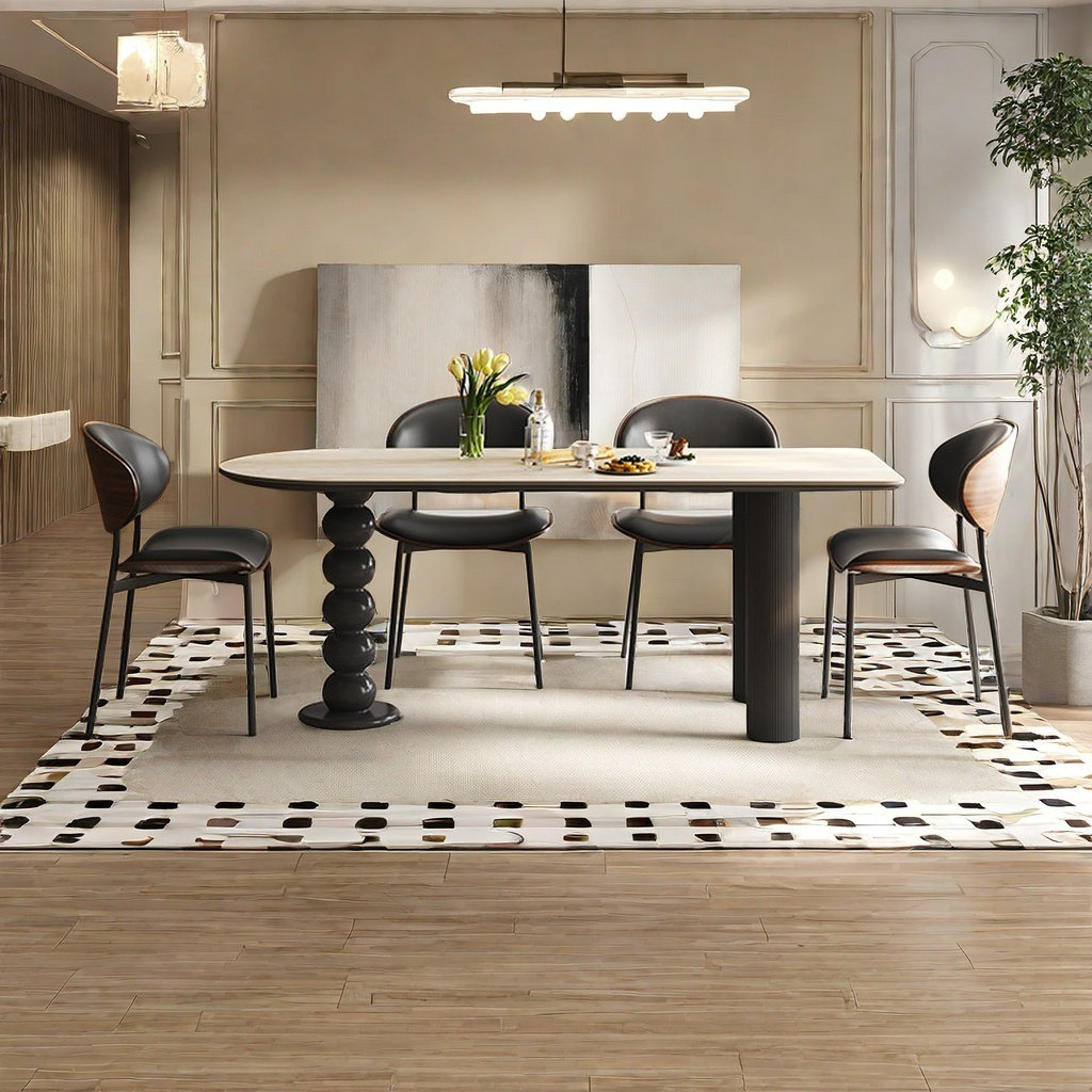 LJIA home Living room home creme style dining table set | Wayfair